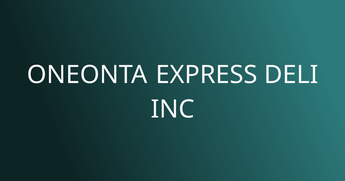 Order Authentic American Online | ONEONTA EXPRESS DELI INC - Pickup or ...